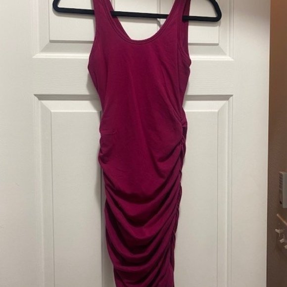 Express | Dresses | Express Pink Ruched Dress Sz Xs | Poshmark